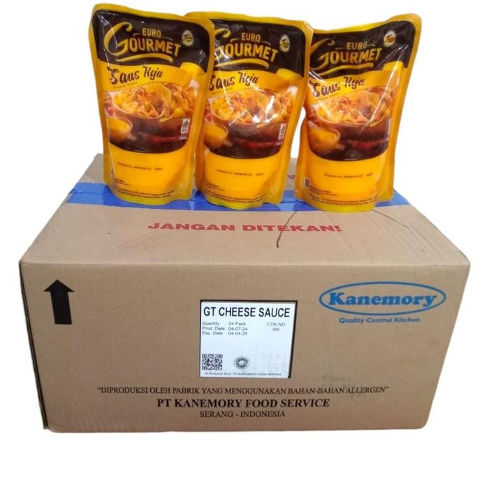 Instant liquid cheese sauce Euro Gourmet halal cheese sauce 24 x 500 ...