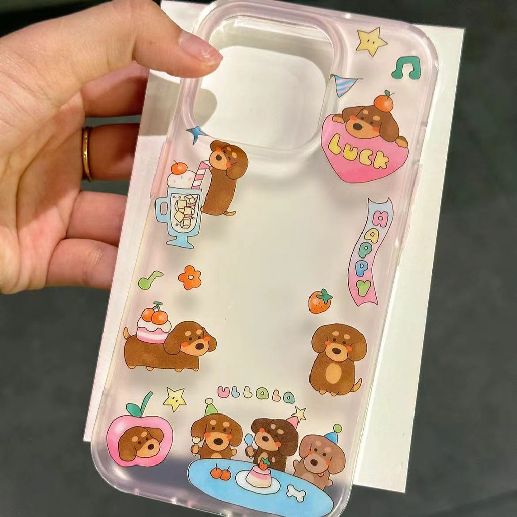 Soft Cute Dog Party Casing Samsung S25 Fe S25 Ultra S24 Fe S23 Fe M14 ...