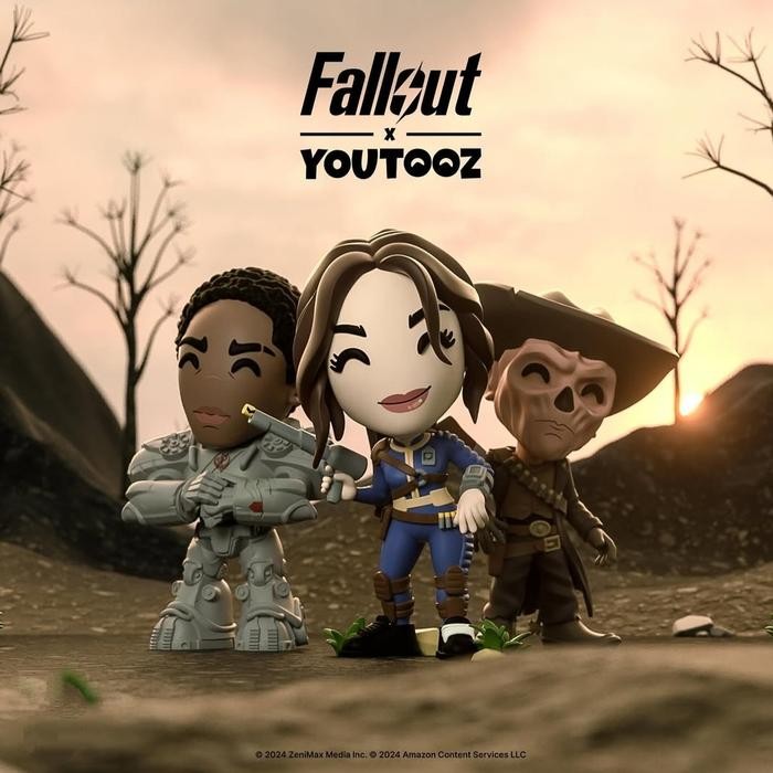 ORIGINAL YOUTOOZ FALLOUT LUCY MAX THE GHOUL TELEVISION GAME FIGURE TOY ...