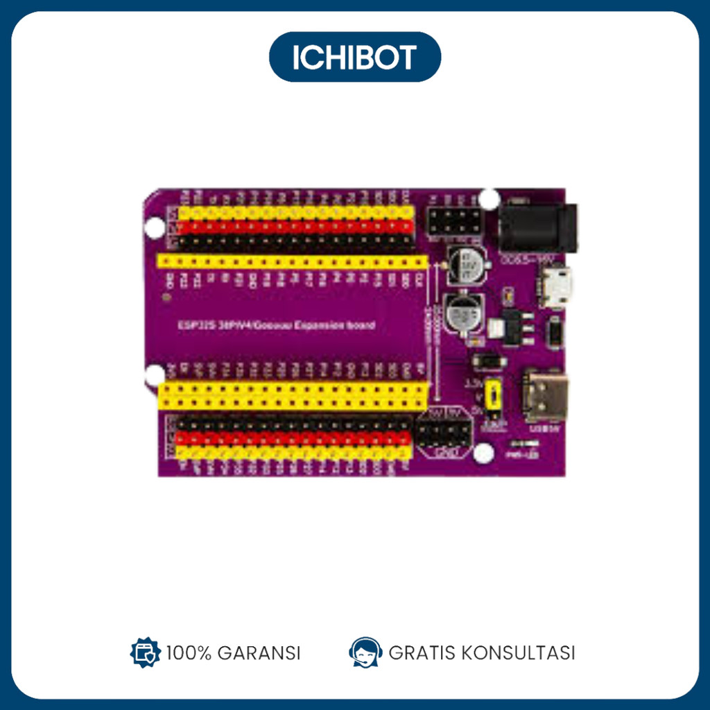 ESP32S 38-Pin Development Board (Purple Edition) – WiFi IoT + Bluetooth ...