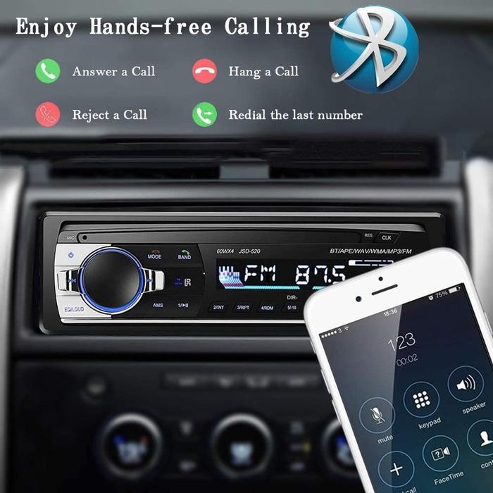 Denso Otomart - Multifunctional Car Radio Audio Tape Bluetooth Usb Mp3 ...