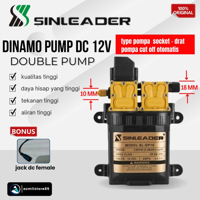 DYNAMO PUMP DUAL PUMP SINLEADER SL - DP16 / DYNAMO PUMP DC 12V | Shopee Malaysia