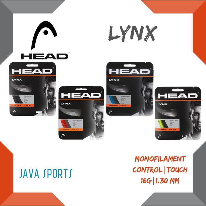 Head Lynx 16 Monofilament Control Tennis String - Touch 16g 1.30mm ...