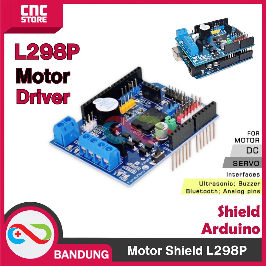 L298p MOTOR SHIELD DC MOTO ARDUINO UNO MODULE MOTORCYCLE DRIVER EXPANTION BOARD | Shopee Malaysia