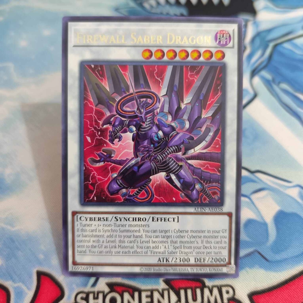 Yugioh AE firewall saber dragon ALIN-AE038 R original | Shopee Malaysia