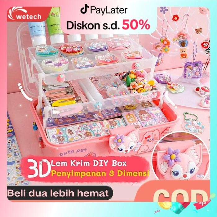 GANTUNGAN [Upgrade] DIY Toy Acrylic Keychain Set Guka Sticker Set Cute ...