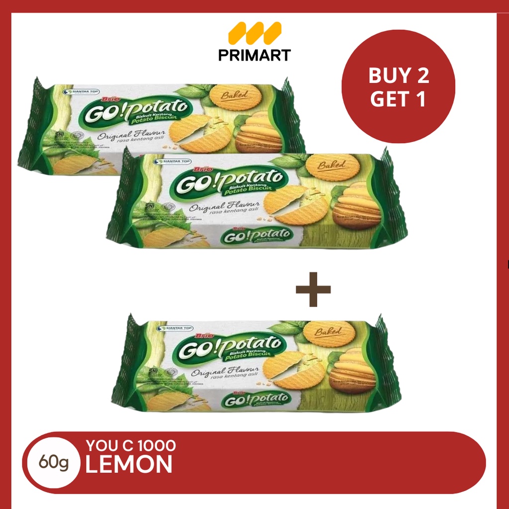 Go Potato Original Potato Snack 60g - 3 PCS | Shopee Malaysia