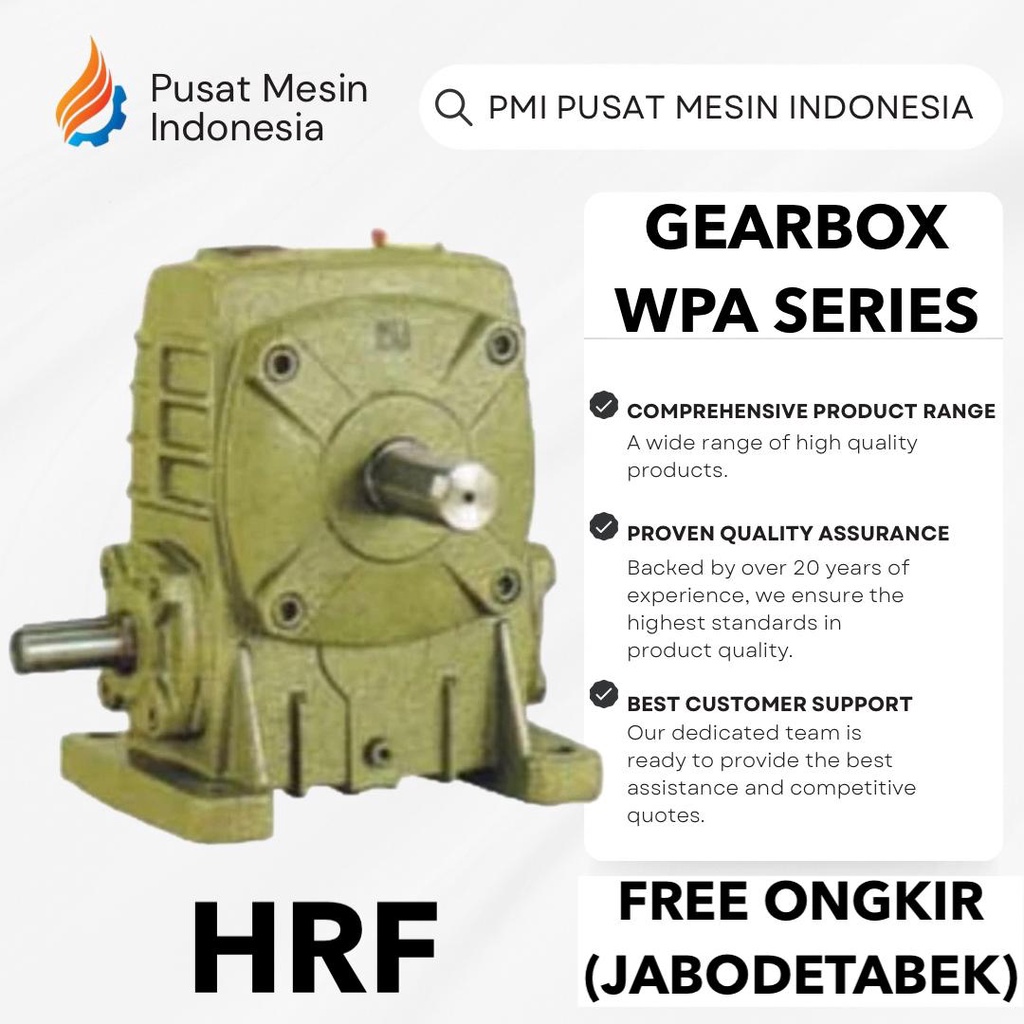 GEAR BOX HRF WPA 50 WORM GEAR REDUCER RATIO 1:10-60/ GEARBOX WPX/ GEARBOX SPEED REDUCER WPX ...