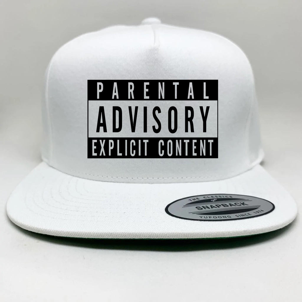 Parental Advisory Explicit confirm Label snapback hat | Shopee Malaysia