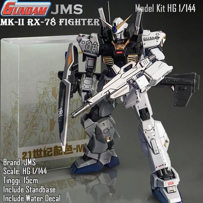 TOY ACTION FIGURE ANIME ROBOT GUNDAM HG 1/144 RX-78 FIGHTER MK-2 JMS ...