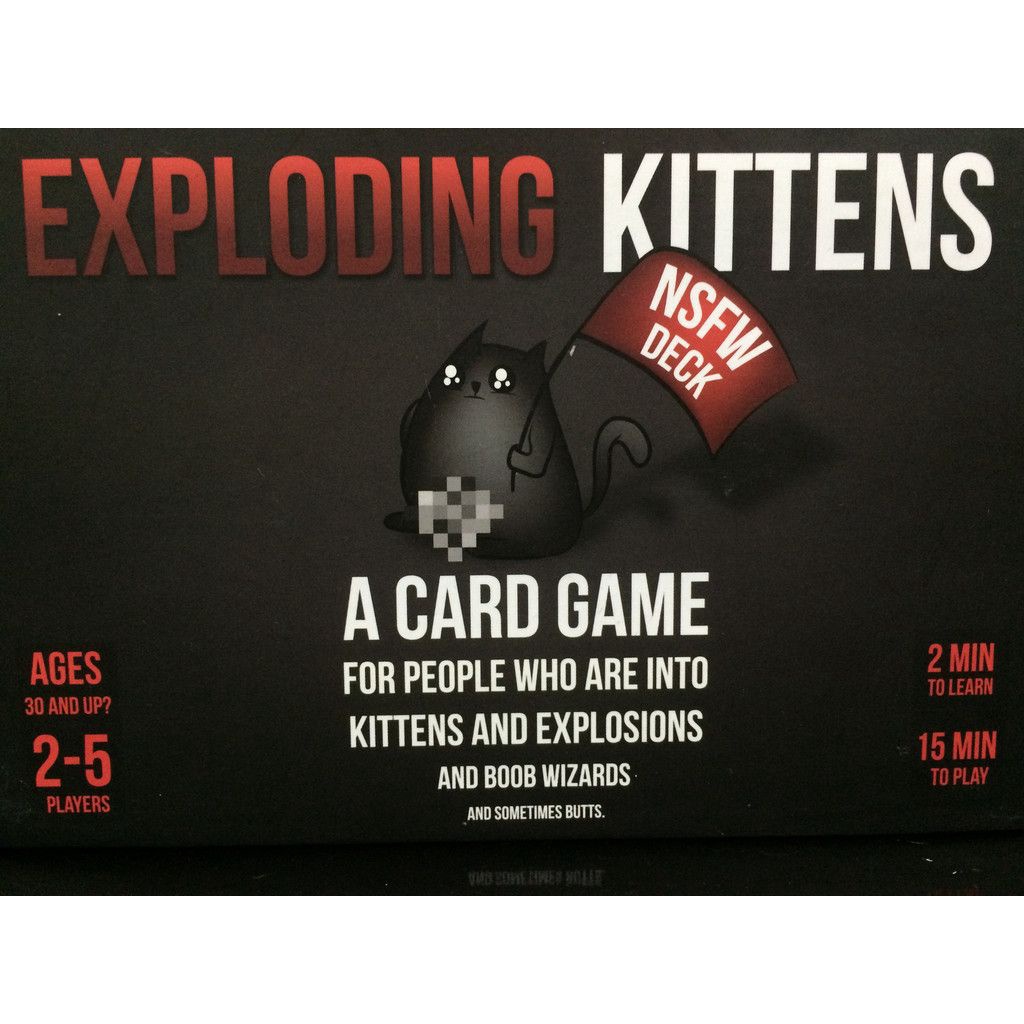 Exploding Kittens: NSFW Deck Board Game | Boardgame | Shopee Malaysia