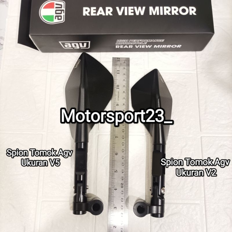 TOMOK AGV MIRROR TOMOK V2 V5 AGV RACING ORIGINAL FULL CNC UNIVERSAL ...