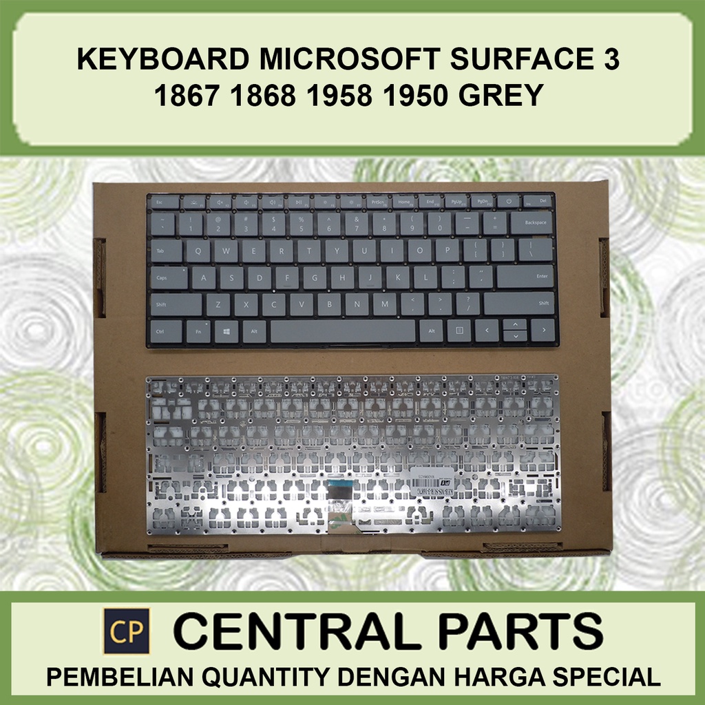 Microsoft Surface 3 Keyboard 1867 1868 1958 1950 Gray | Shopee Malaysia