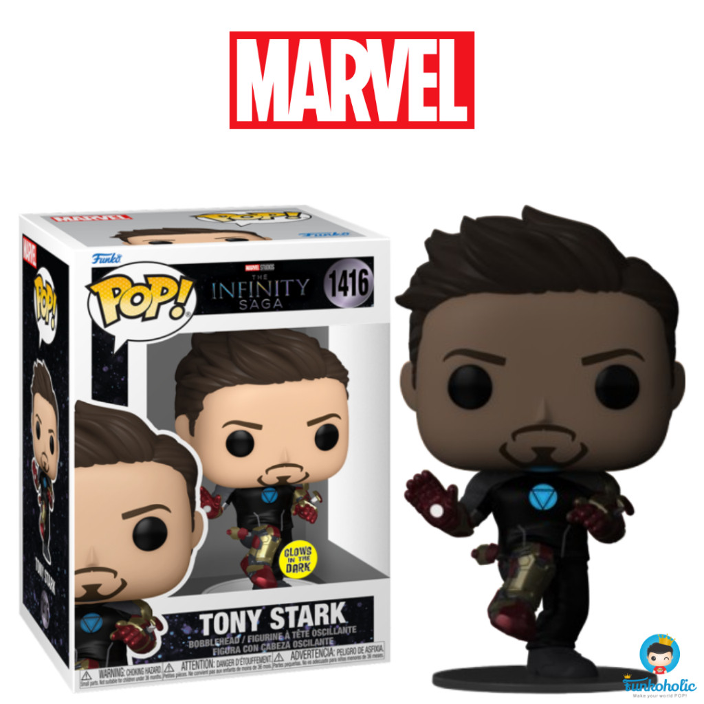 Funko POP! Marvel Avengers: the Infinity Saga - Tony Stark Glow-in-the ...