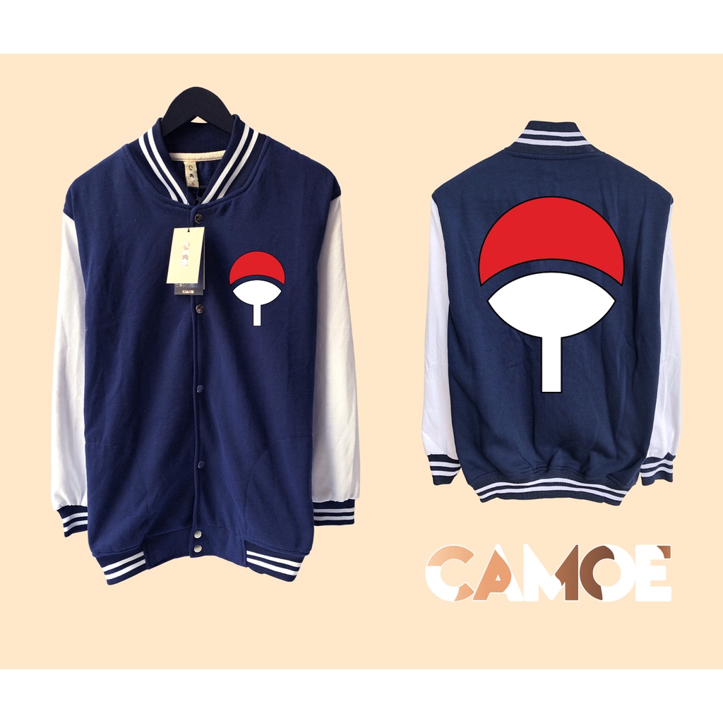 Uchiha Clara Logo Anime Varsity Baseball Jacket Sasuke Uchiha Naruto ...