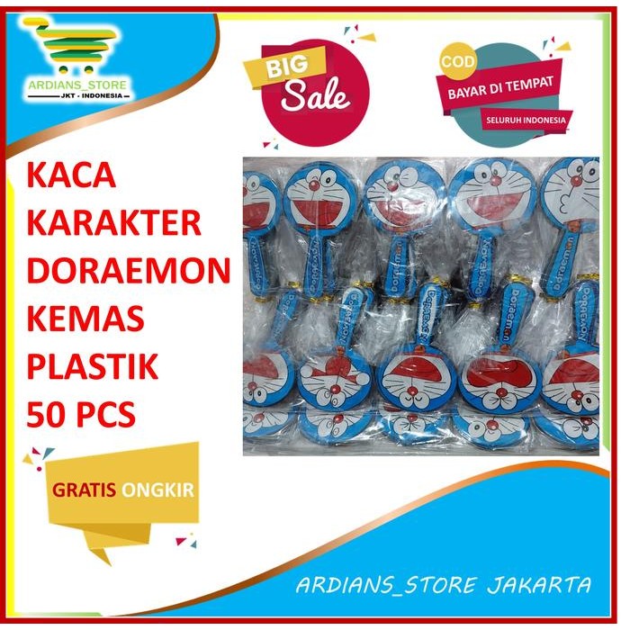 (50 PCS) Doraemon Character Mirror Glass Wedding Souvenirs Plastic ...