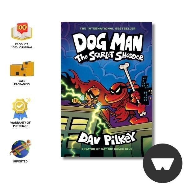 Scholastic - Dog Man 12: The Scarlet Shedder (Sc) | Shopee Malaysia