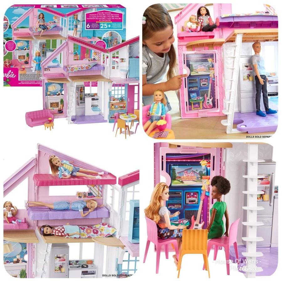ORIGINAL BARBIE MALIBU HOUSE - ORIGINAL BARBIE HOUSE READY | Shopee ...
