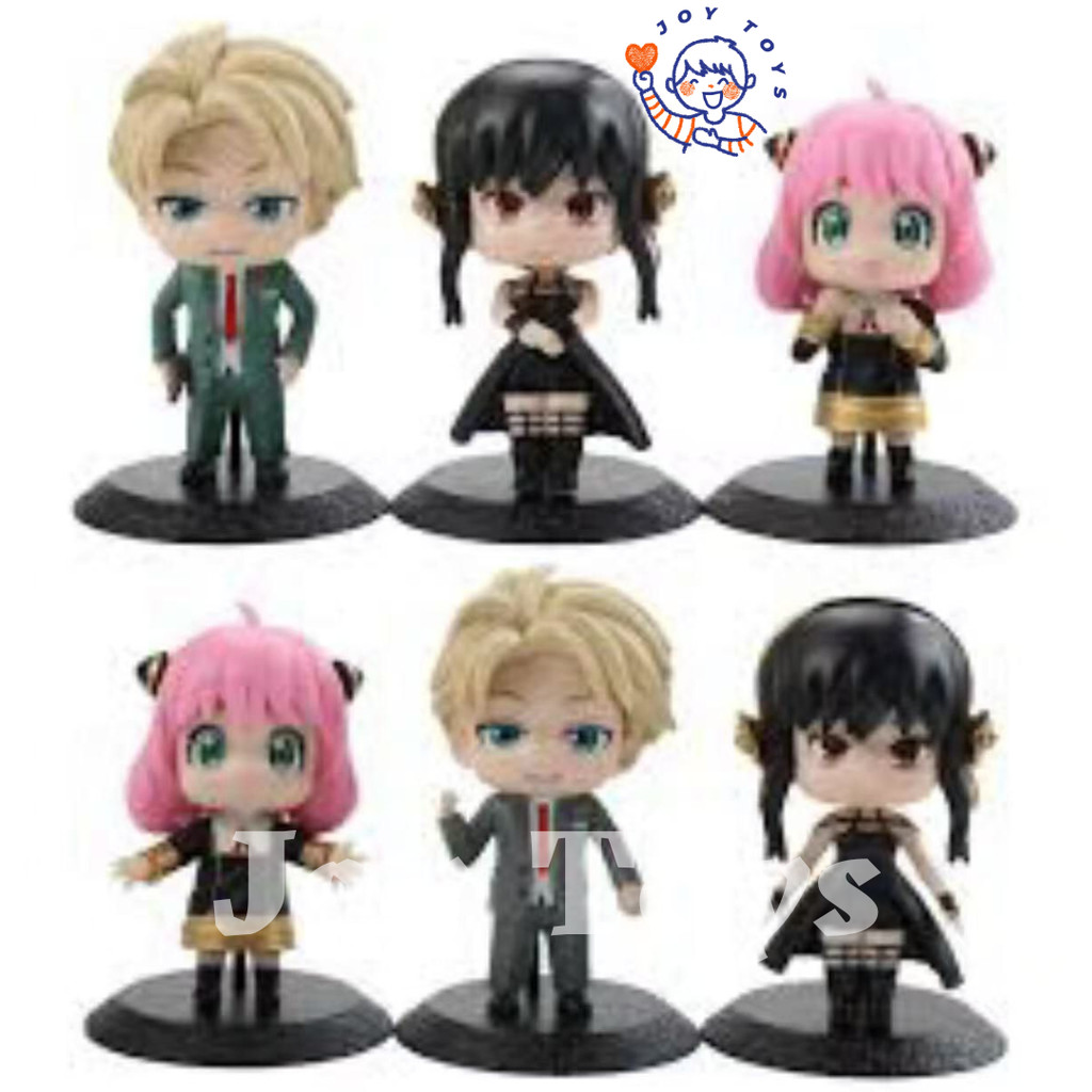 SPY X FAMILY CHIBI 6 PCS ANIME ACTION FIGURE TOYS | Shopee Malaysia