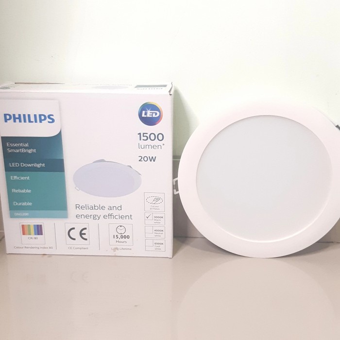 PHILIPS ESSENTIAL SMARTBRIGHT LED DOWNLIGHT DN020B 20 WATT | Shopee ...