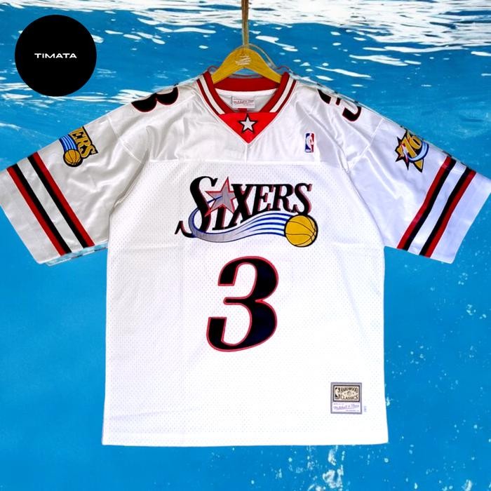 Philadelphia Sixers Iverson NFL Jersey version (white - white) | Shopee ...