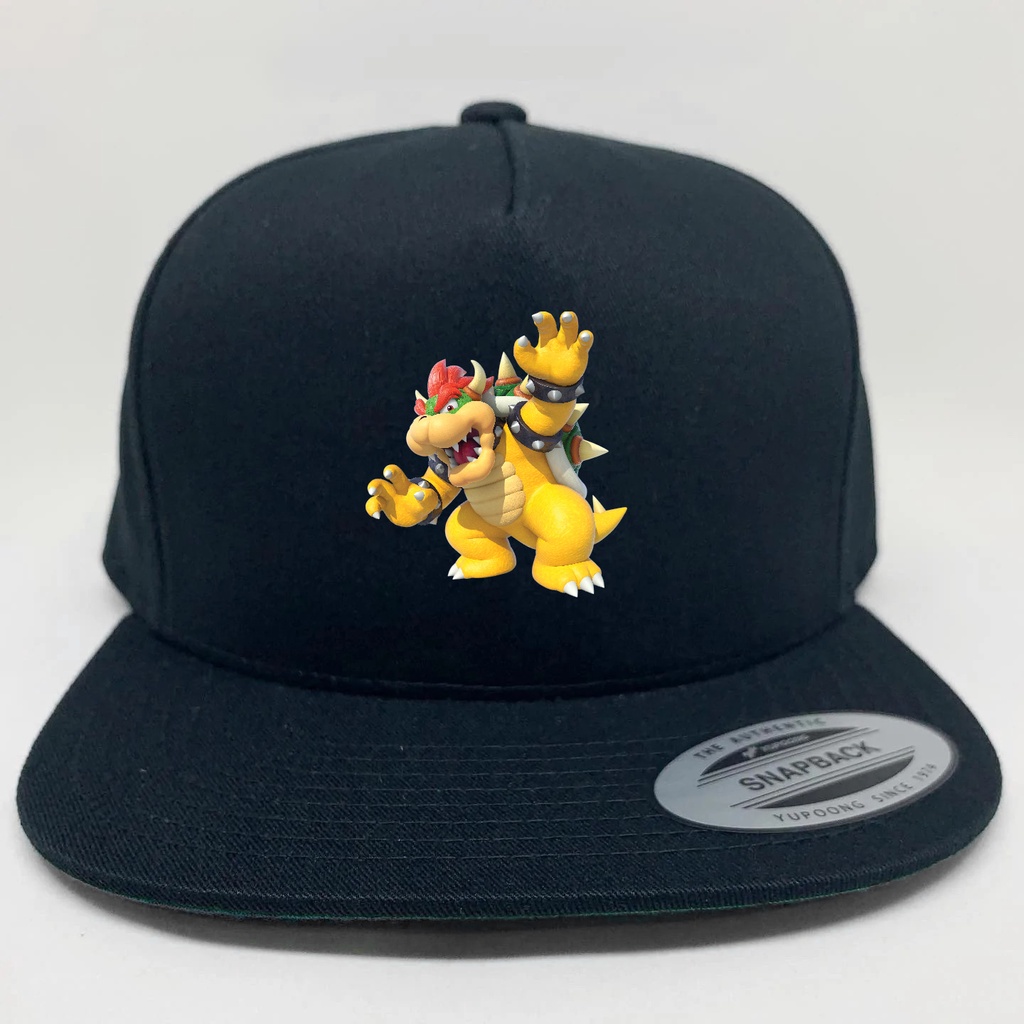 Bowser Super Mario Kart World Gaming Snapback Hat | Shopee Malaysia