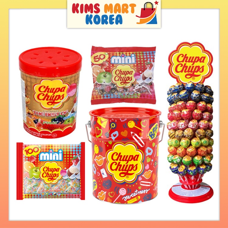 Chupa Chups Candy Jelly Korean Slim Wheel, Pop Art Tin, Mini, Fizzy ...