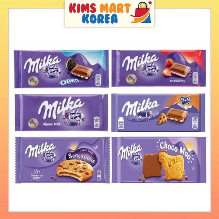 Milka Chocolate Biscuit Cookie 100 Alpine Milk Choco Moo Supreme Strawberry Korean Best