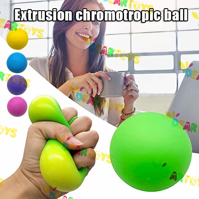 Colour changed Stress Ball gift Squeeze Sensory Reliever Ball Fidget ...