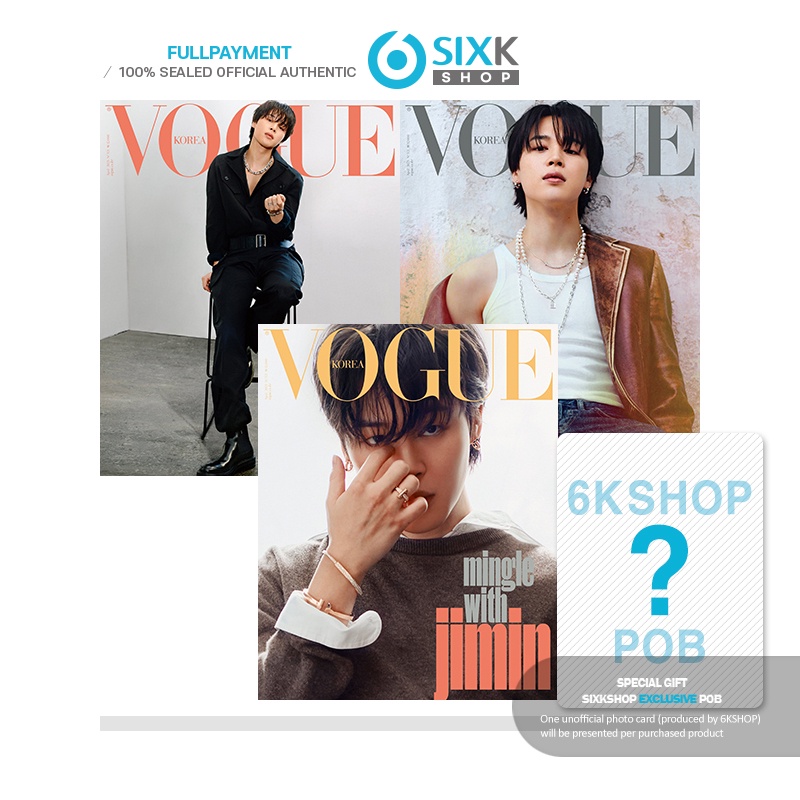 VOGUE Magazine - BTS jimin COVER (APR 2023)(with translation) | Shopee Malaysia