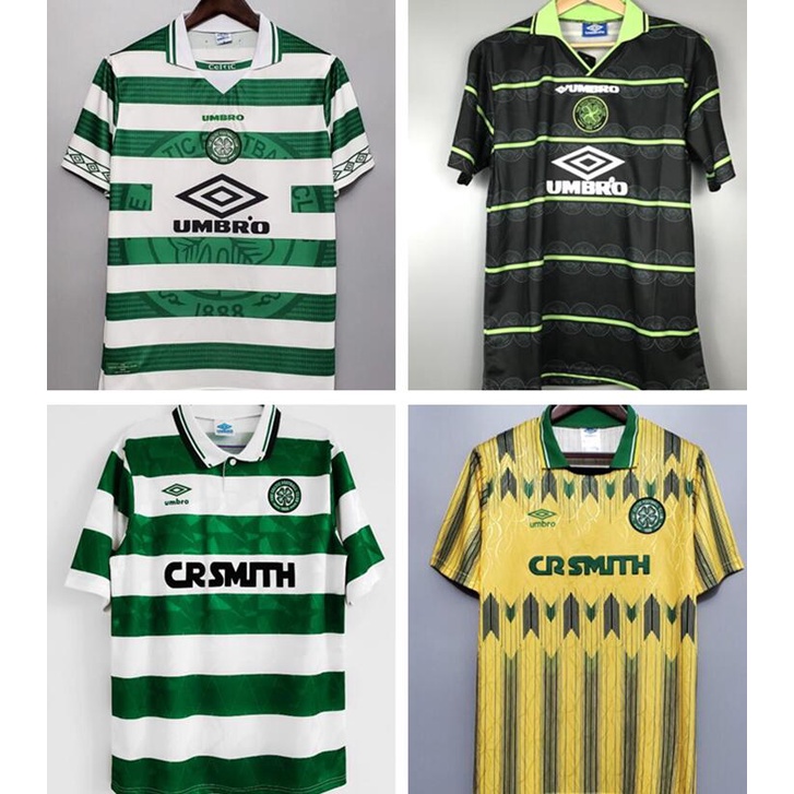 98-99 Celtic Home Retro Soccer Jersey Football 89-91 92-93 Celtic Home ...