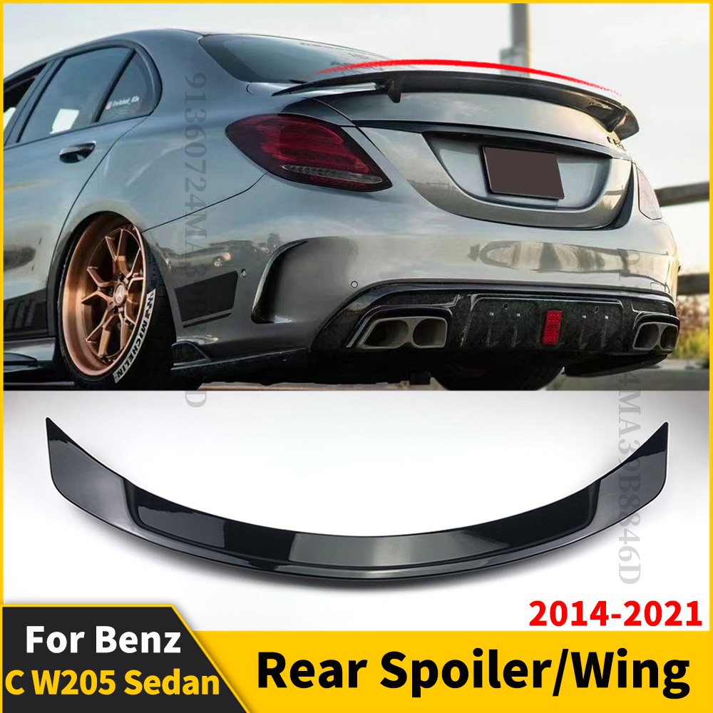 Sport Boot Lip Rear Trunk Spoiler Wing Tail Tuning For Mercedes W205 ...