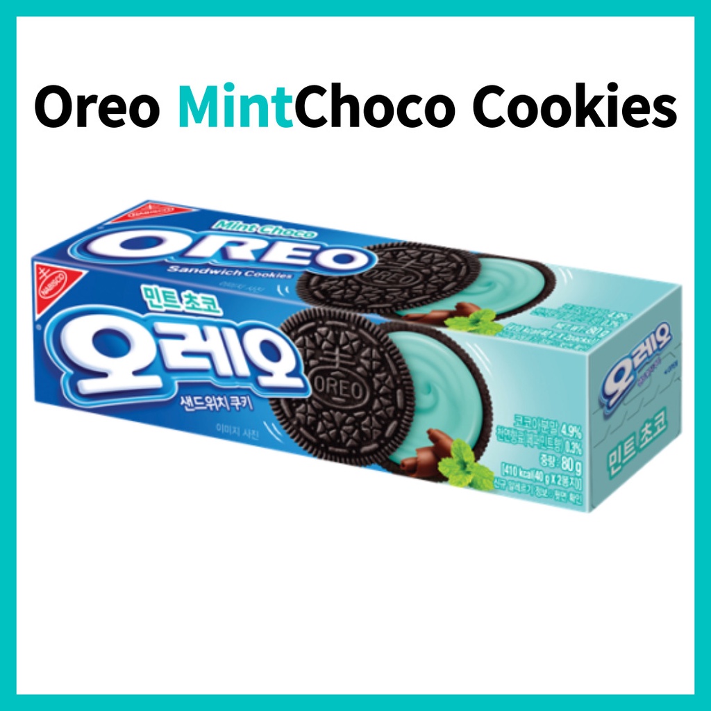 OREO Mint Chocolate Sandwich cookies | Shopee Malaysia