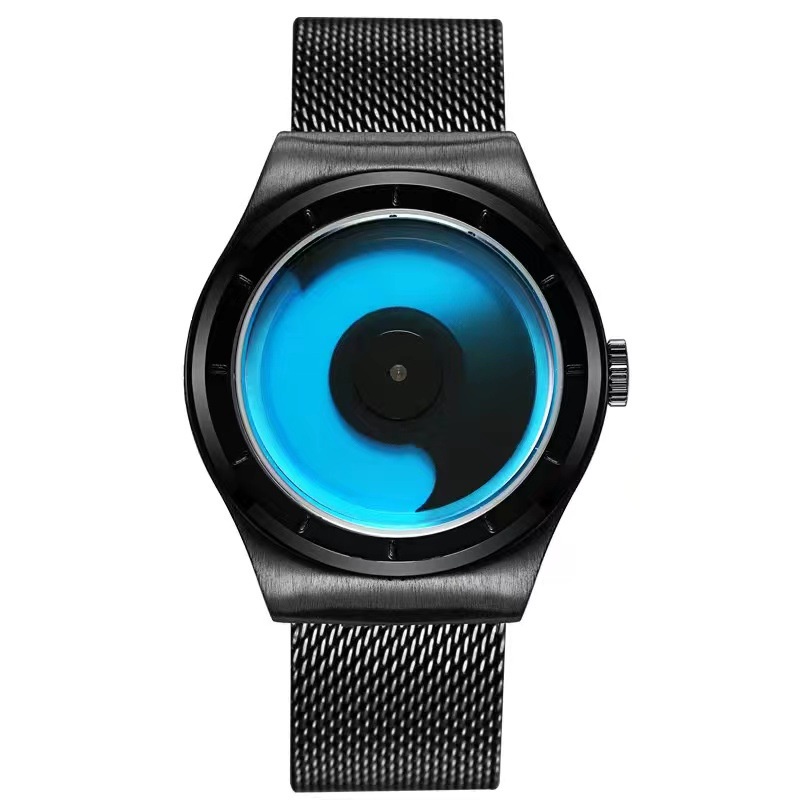 New Men's Watch Student Sports Fashionable Pointerless Vortex Quartz ...