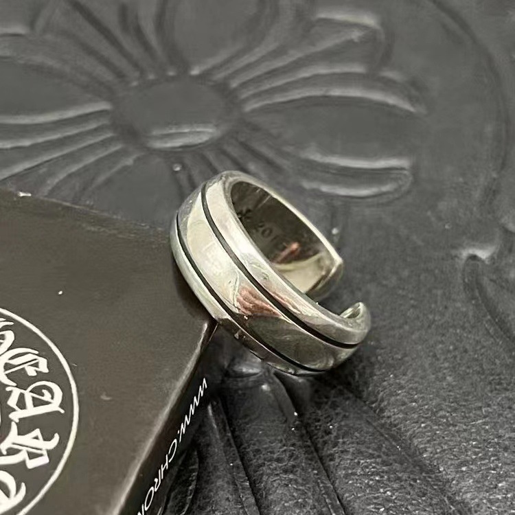 Sterling Silver 925 Smooth Simple Open End Ring Retro Punk Style Party ...