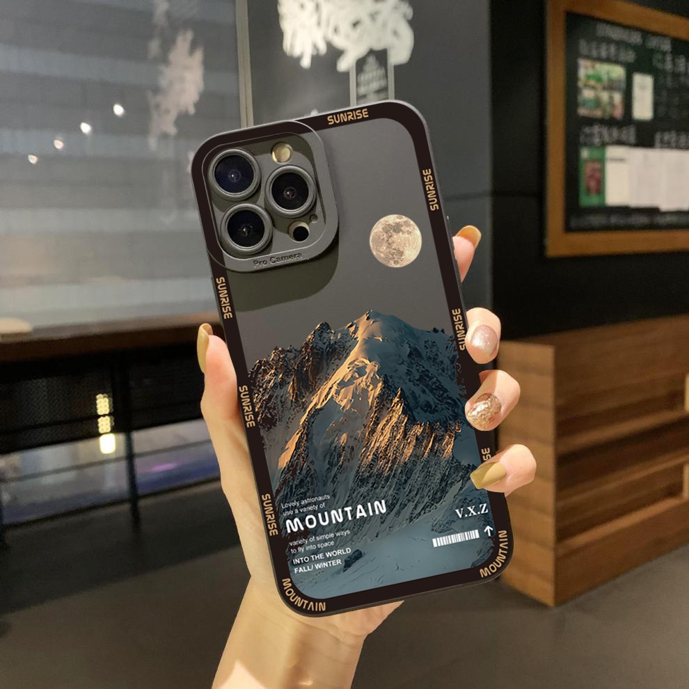 for Xiaomi Redmi Note 13 4G 12 12S 13C Pro 5G 9S 9A 12C Luxury Mountain ...