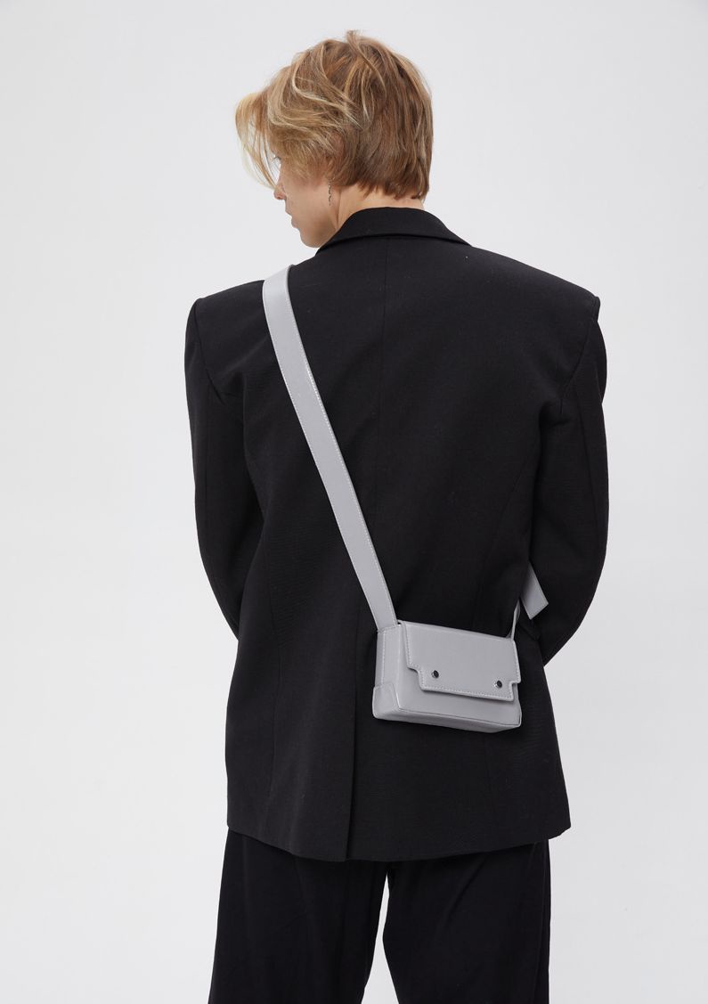Korean Fashion New square box bag unisex cross-body bag for men and ...