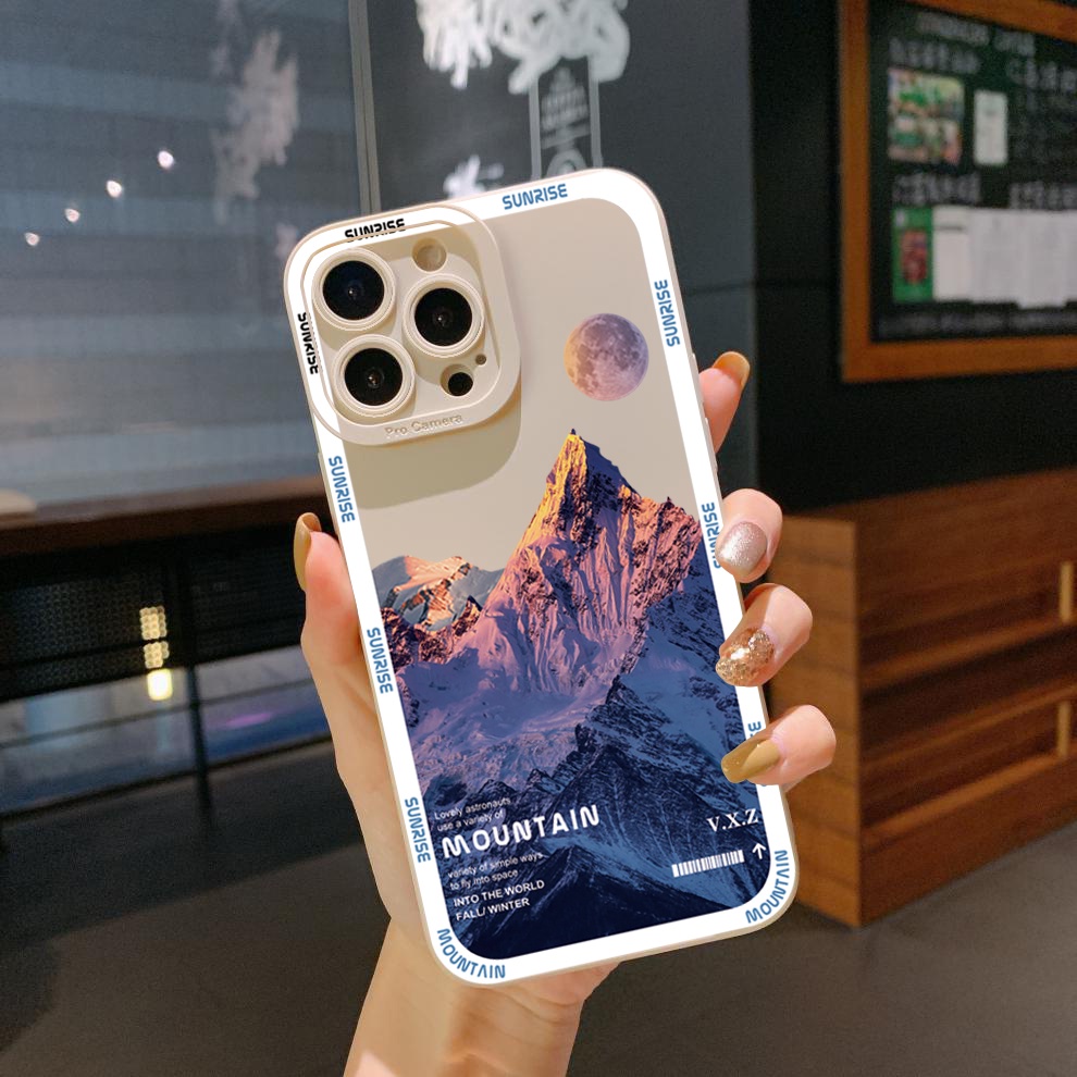 for Xiaomi Redmi Note 13 4G 12 12S 13C Pro 5G 9S 9A 12C Luxury Mountain ...