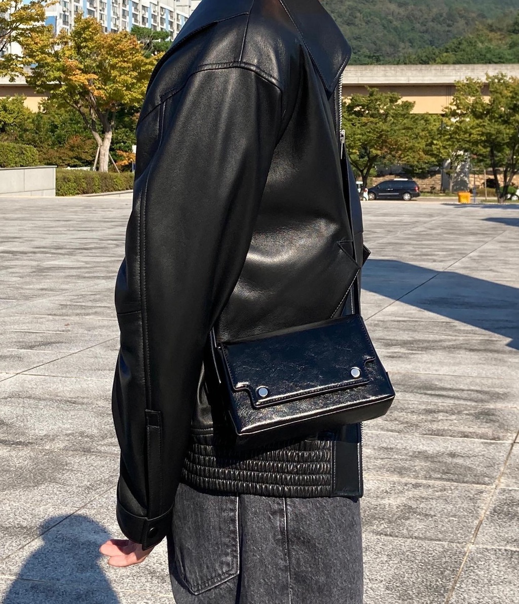 Korean Fashion New square box bag unisex cross-body bag for men and ...