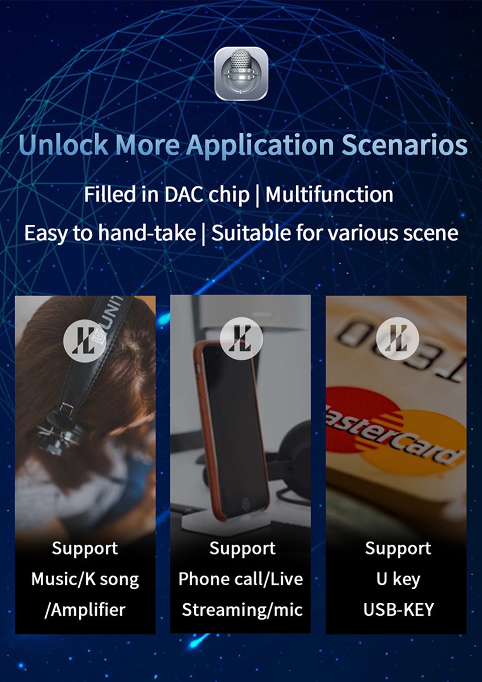 JCALLY JM6 Pro Type-C to 3.5mm Dual DAC CX31993 MAX97220 digital audio ...