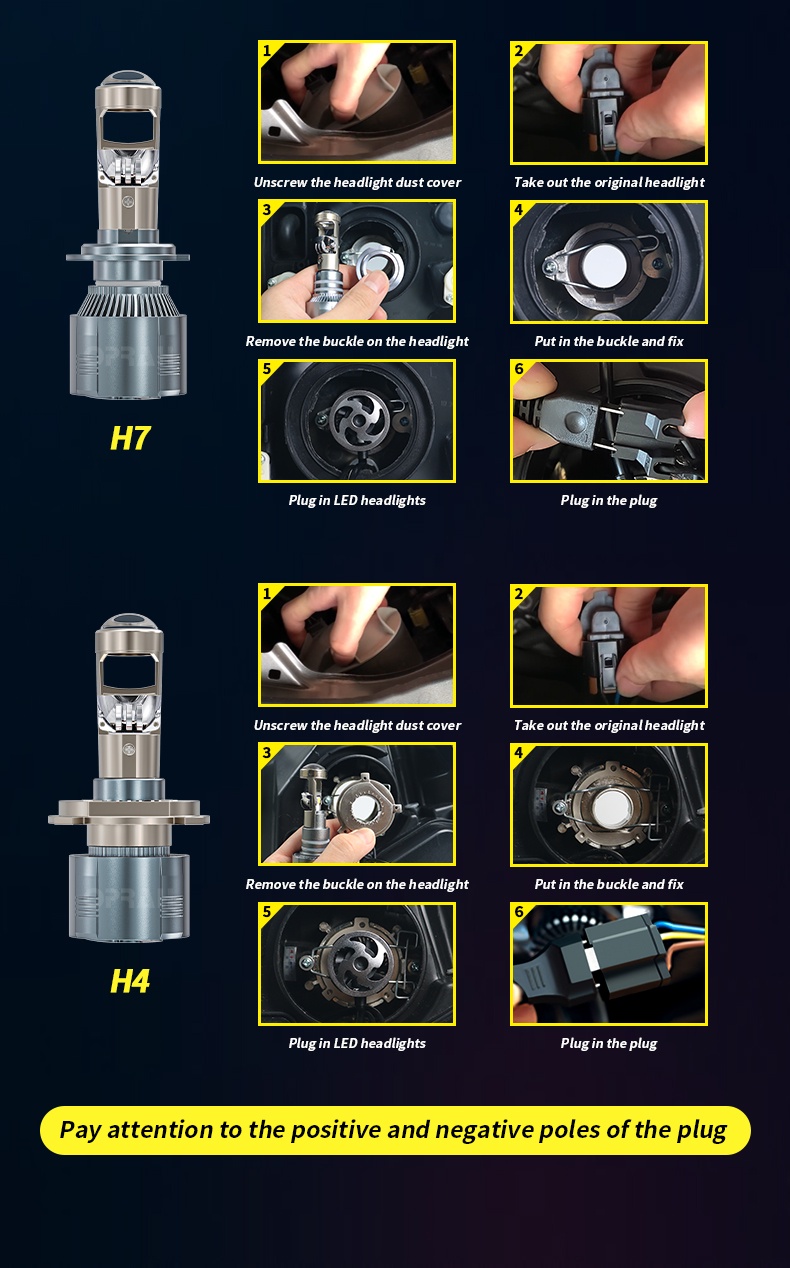 [Ready Stock] 1 To 80W High Power Super Bright H4 LED Headlight ...