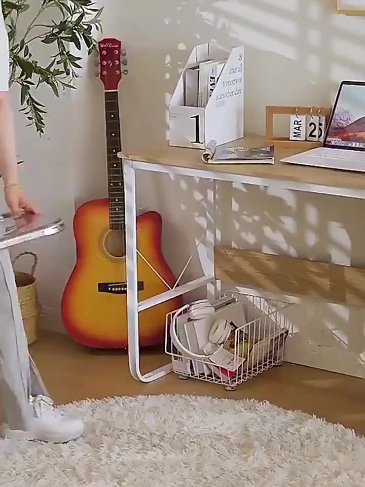 LOFT-Office Computer Table With Drawer Wooden Student Study Writing Table Work Desk With Cabinet ...