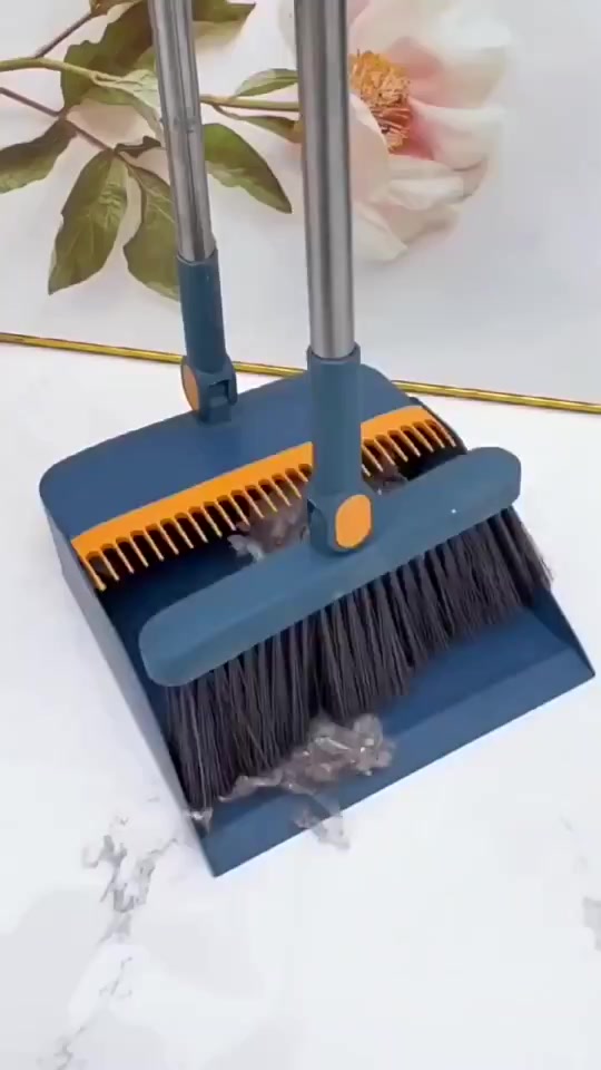 Penyapu Dan Penyodok 2 in 1 Rotatable Foldable Broom Dustpan Set ...