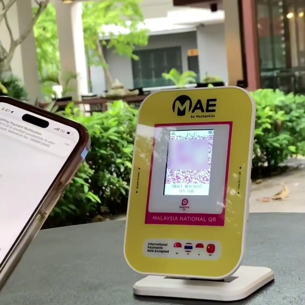 Maybank MAE Soundbox Ewallet speaker QRpay | Shopee Malaysia