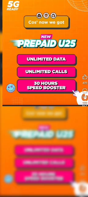 U mobile Sim Card or Esim Prepaid With Package U25 Unlimited Internet ...
