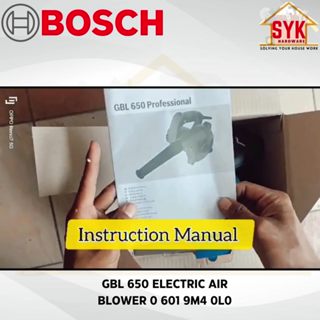 SYK Bosch Blower GBL650=GBL620 Electric Air Blower Vacuum Leaf Blower ...