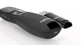 Logitech R400 Wireless Presentation Remote, 2.4 GHz, USB-Receiver, Red ...