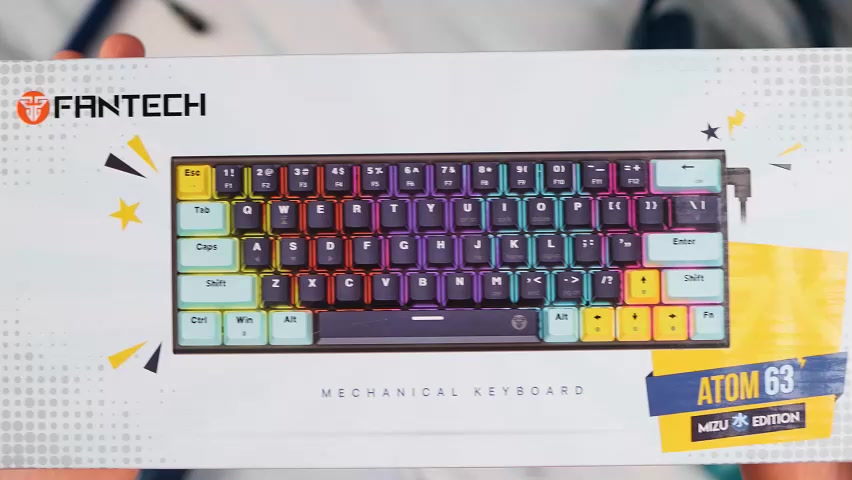 Fantech ATOM Mizu Series Gaming Mechanical Keyboard 60% 75% 95% ATOM 63 ...