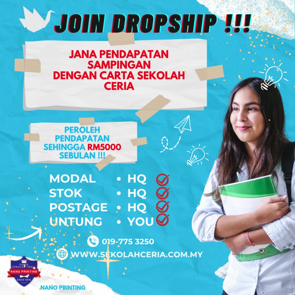 🏃1 DAYSHIP🏃 JIMAT! Poster Sudut NILAM / Membaca Size A3 ⭐FAST SHIPPING⭐ ...