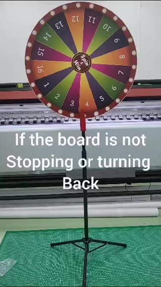 Fortune Wheel/ Lucky Draw Stand/ Gift Spin & Win/ Roda Impian with ...